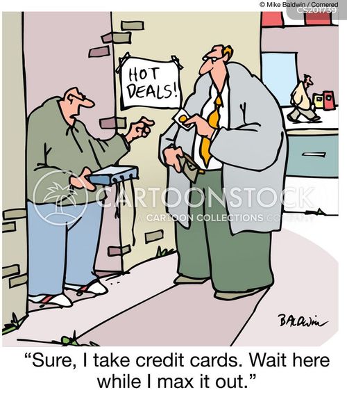 Credit Card Theft Cartoons and Comics - funny pictures from CartoonStock