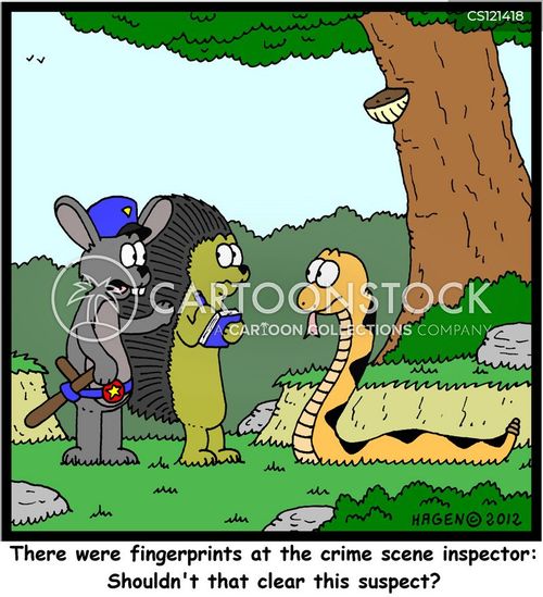 Forensic Evidence Cartoons and Comics - funny pictures from CartoonStock