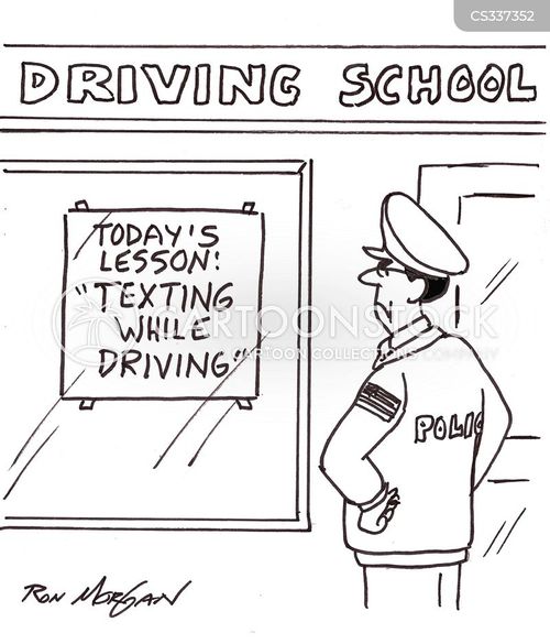 Driving While Distracted Cartoons and Comics - funny pictures from ...