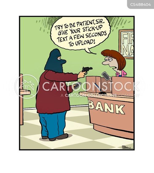 Bank Heist Cartoons and Comics - funny pictures from CartoonStock