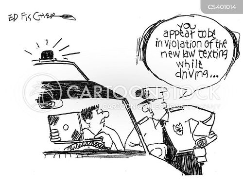 Texting While Driving Cartoons and Comics - funny pictures from ...