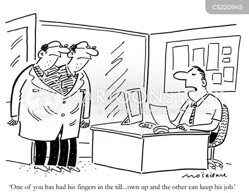 Till Operator Cartoons and Comics - funny pictures from CartoonStock