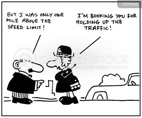 Caught Speeding Cartoons and Comics - funny pictures from CartoonStock