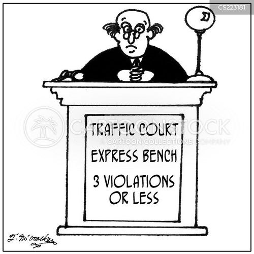 Traffic Court Cartoons and Comics - funny pictures from CartoonStock