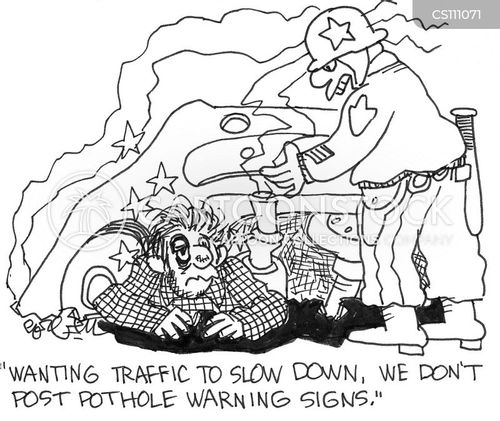 Bad Roads Cartoons and Comics - funny pictures from CartoonStock