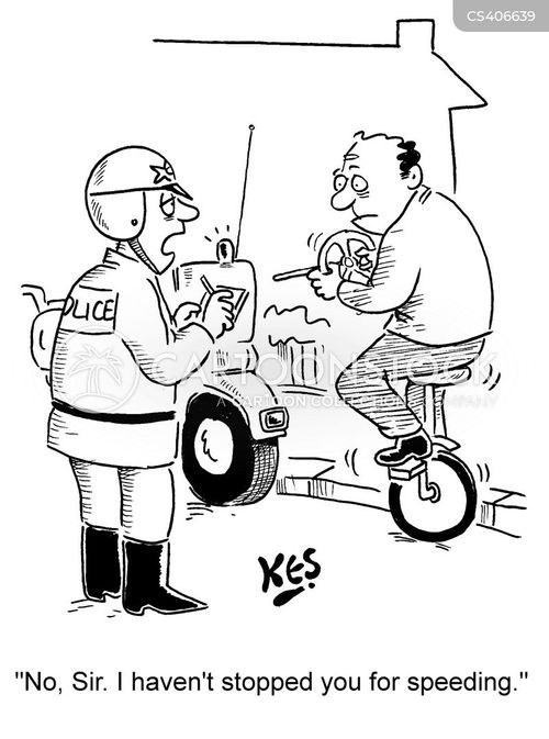 Speeding Violation Cartoons and Comics - funny pictures from CartoonStock