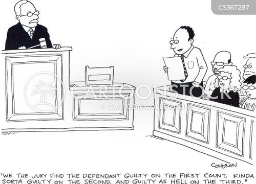 Guilty Verdict Cartoons and Comics - funny pictures from CartoonStock