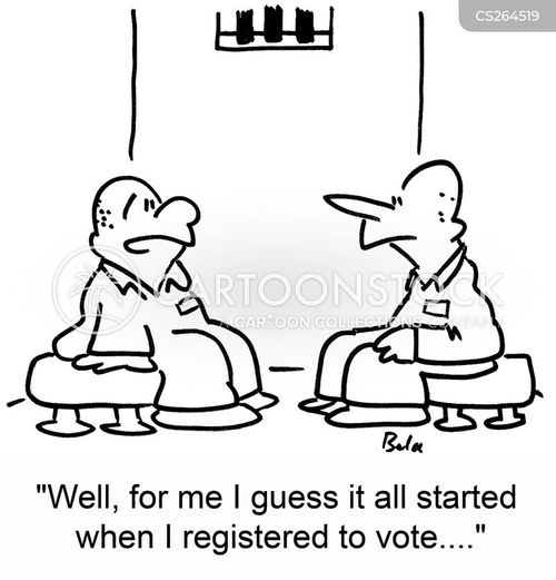 Registered To Vote Cartoons and Comics - funny pictures from CartoonStock