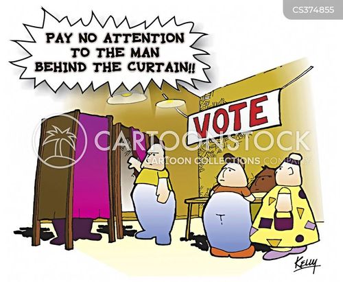 Voting Booth Cartoons and Comics - funny pictures from CartoonStock