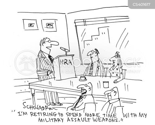 Assault Weapons Cartoons and Comics - funny pictures from CartoonStock