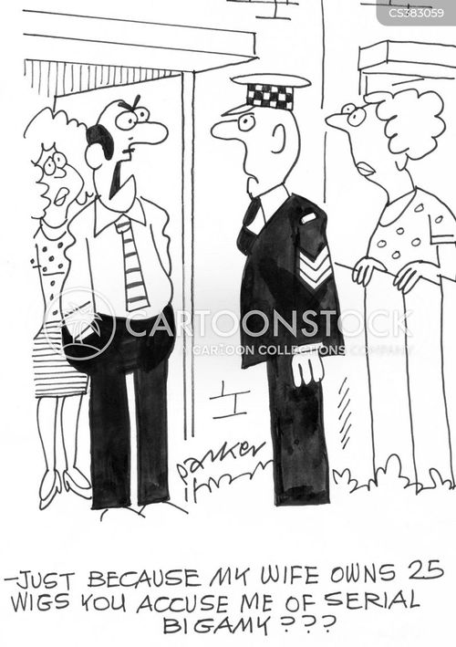 Serial Bigamists Cartoons and Comics - funny pictures from CartoonStock