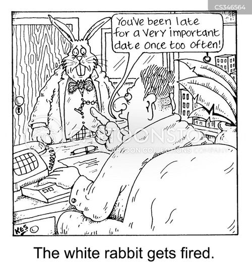 White Rabbit Cartoons and Comics - funny pictures from CartoonStock