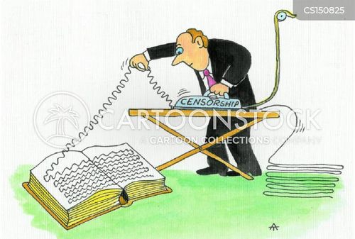 Literary Censorship Cartoons and Comics - funny pictures from CartoonStock