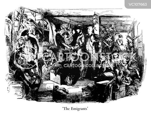 Emigrant Cartoons and Comics - funny pictures from CartoonStock