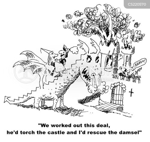 Slaying Dragons Cartoons and Comics - funny pictures from CartoonStock