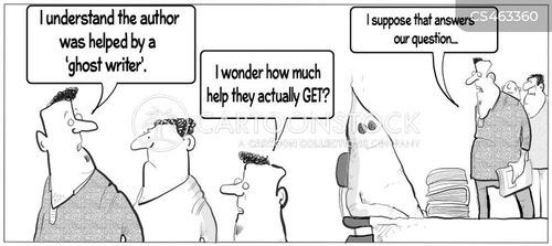 Ghost Writer Cartoons and Comics - funny pictures from CartoonStock