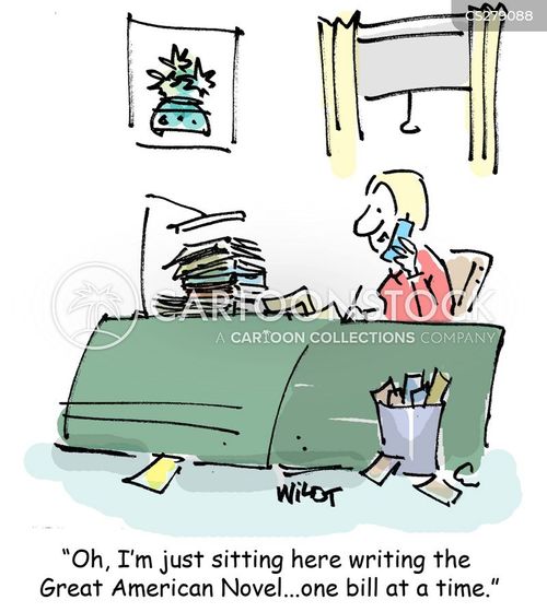 Great American Novel Cartoons and Comics - funny pictures from CartoonStock