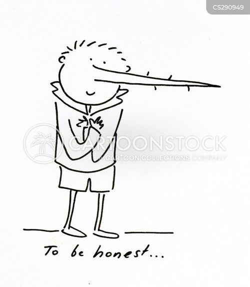 Fibbing Cartoons and Comics - funny pictures from CartoonStock