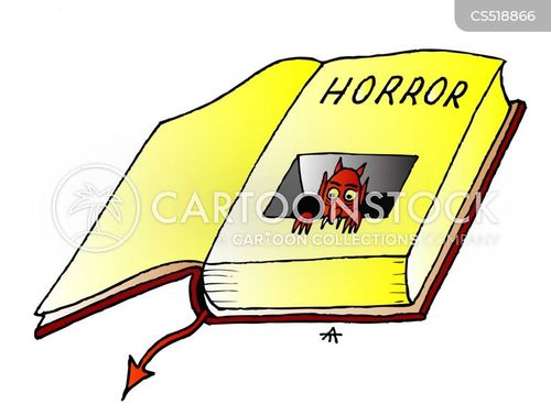 Horror Novel Cartoons and Comics - funny pictures from CartoonStock
