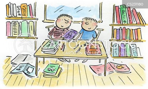 Business Library Cartoons and Comics - funny pictures from CartoonStock
