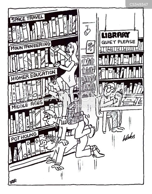 Library Cartoons and Comics - funny pictures from CartoonStock