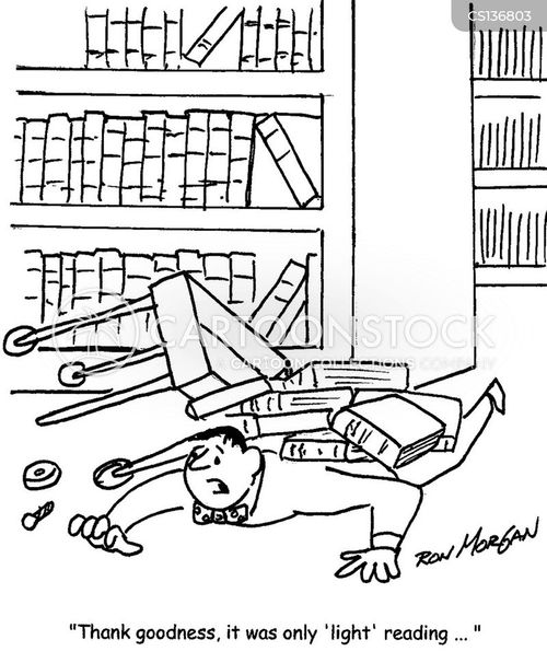 Books Shelf Cartoons and Comics - funny pictures from CartoonStock