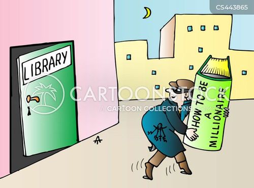 Felony Library Cartoons and Comics - funny pictures from CartoonStock