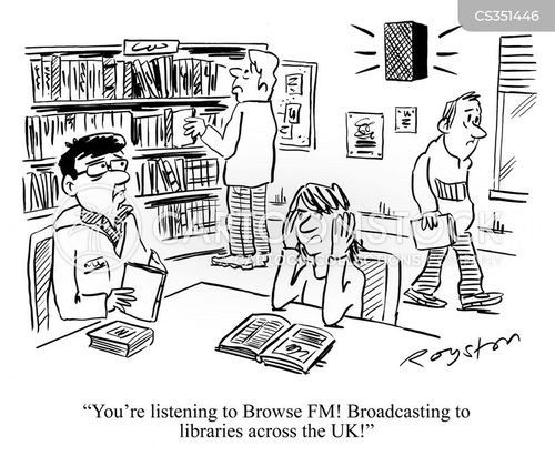 Libraries Cartoons and Comics - funny pictures from CartoonStock