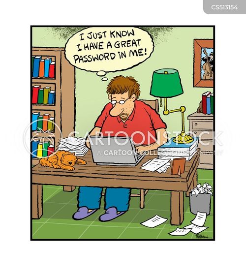 Long Passwords Cartoons and Comics - funny pictures from CartoonStock