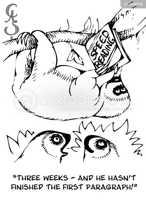 Speed Reading Cartoons and Comics - funny pictures from CartoonStock