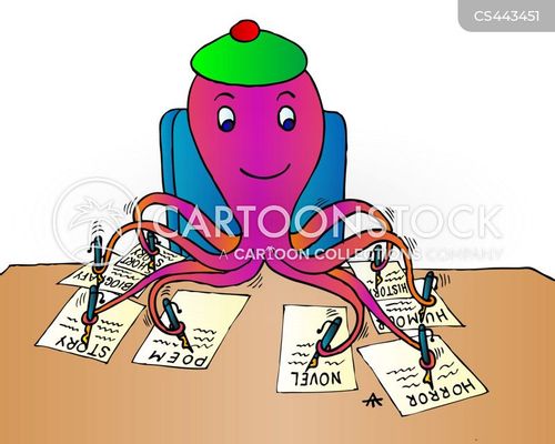 Poem Writing Cartoons and Comics - funny pictures from CartoonStock