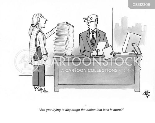 Less Is More Cartoons and Comics - funny pictures from CartoonStock