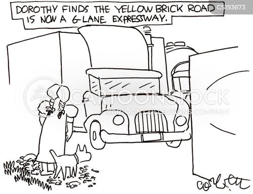 Yellow Brick Cartoons and Comics - funny pictures from CartoonStock