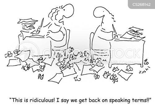 Not Talking Cartoons and Comics - funny pictures from CartoonStock