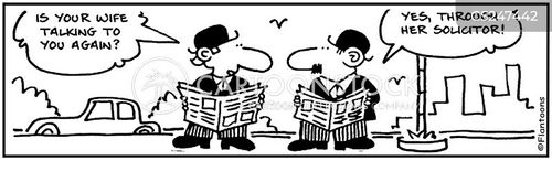 Getting Divorced Cartoons and Comics - funny pictures from CartoonStock