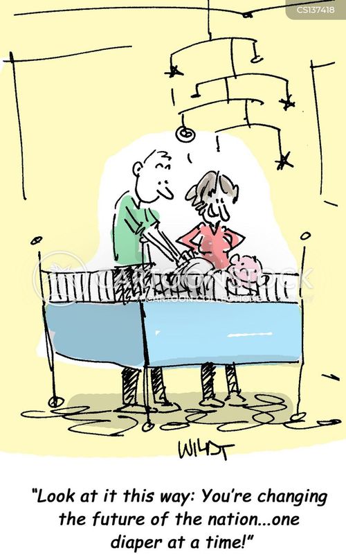 Changing Diapers Cartoons and Comics - funny pictures from CartoonStock