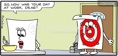 Shooting Range Cartoons and Comics - funny pictures from CartoonStock