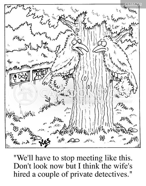 Bird Detectives Cartoons and Comics - funny pictures from CartoonStock