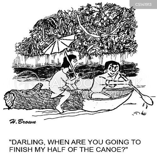 Canoeing Cartoons and Comics - funny pictures from CartoonStock