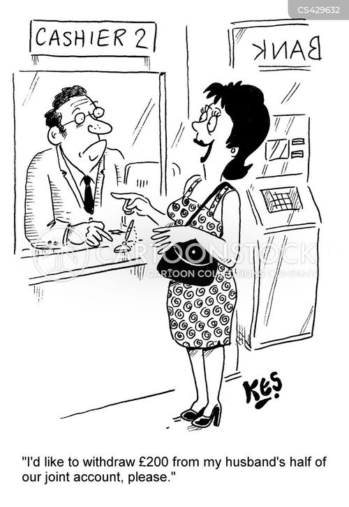 Joint Bank Account Cartoons and Comics - funny pictures from CartoonStock