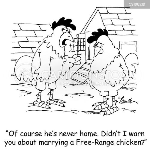 Free Range Chicken Cartoons and Comics - funny pictures from CartoonStock