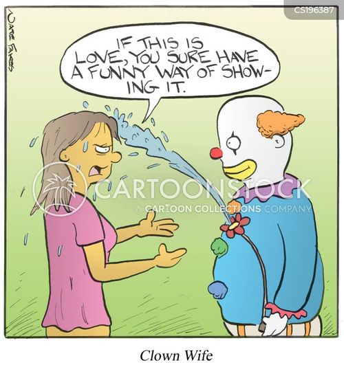 Conjugal Clown Visit Cartoons and Comics - funny pictures from CartoonStock