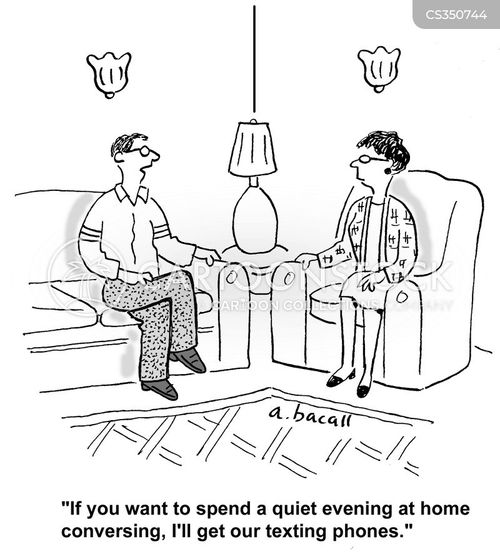 Texting Conversation Cartoons and Comics - funny pictures from CartoonStock