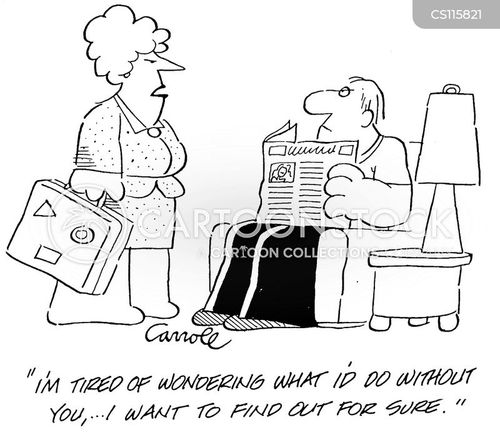 Woman Leaving Cartoons and Comics - funny pictures from CartoonStock