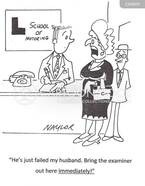 Driving Exam Cartoons and Comics - funny pictures from CartoonStock