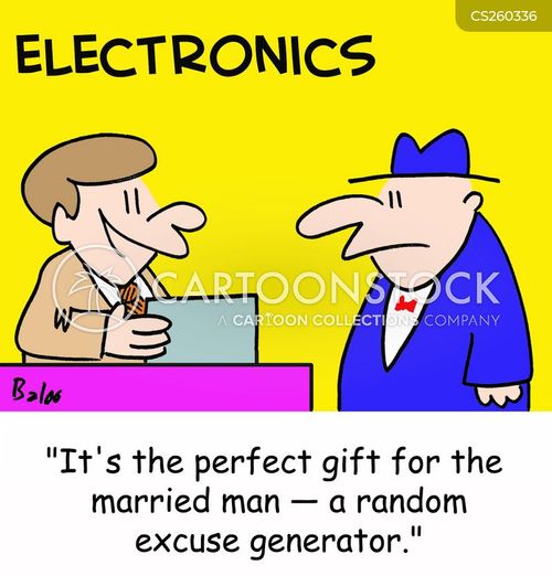 Random Excuse Cartoons and Comics - funny pictures from CartoonStock