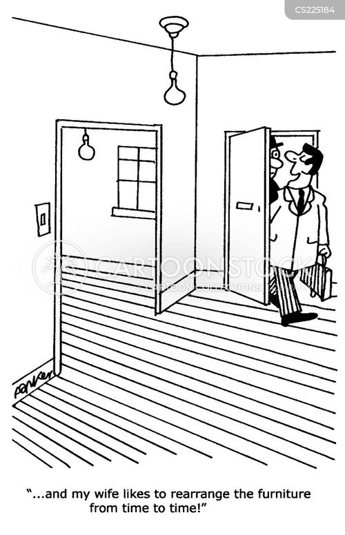 Empty Cartoon Messy House