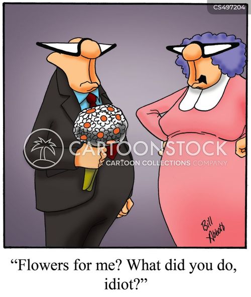 Floral Arrangement Cartoons and Comics - funny pictures from CartoonStock