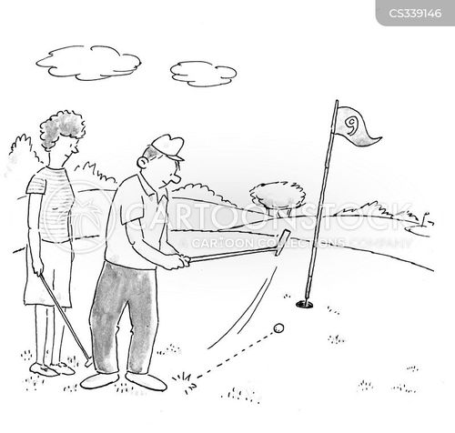 Putting Green Cartoons and Comics - funny pictures from CartoonStock