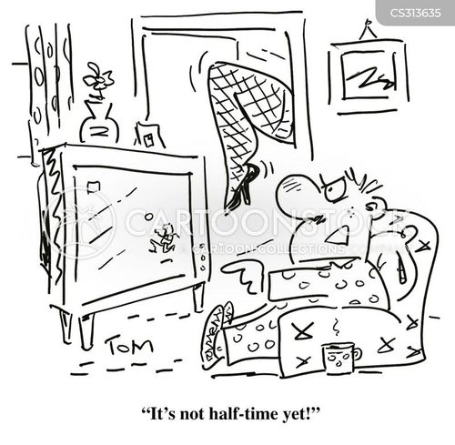 Half Time Cartoons and Comics - funny pictures from CartoonStock